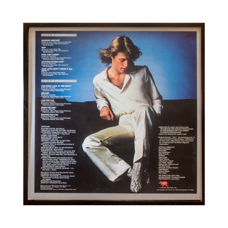 Glittered Vintage Andy Gibb Album - Etsy