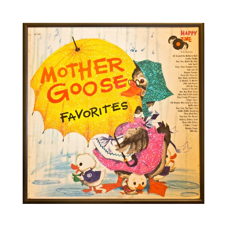 Glittered Mother Goose Album - Etsy