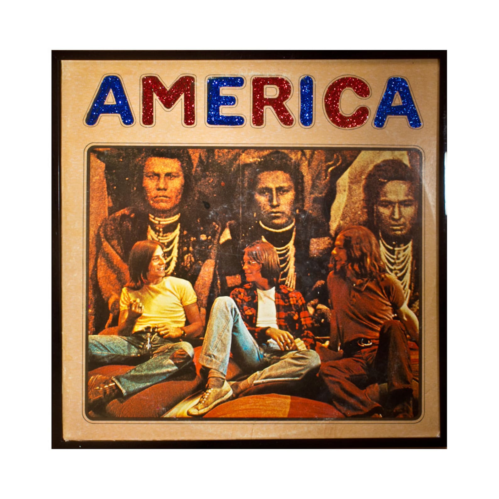 Glittered Vintage America Album Art - Etsy