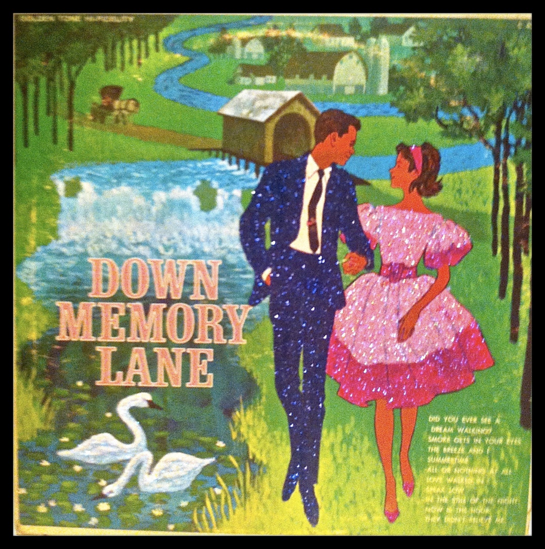Glittered Vintage Down Memory Lane Album - Etsy