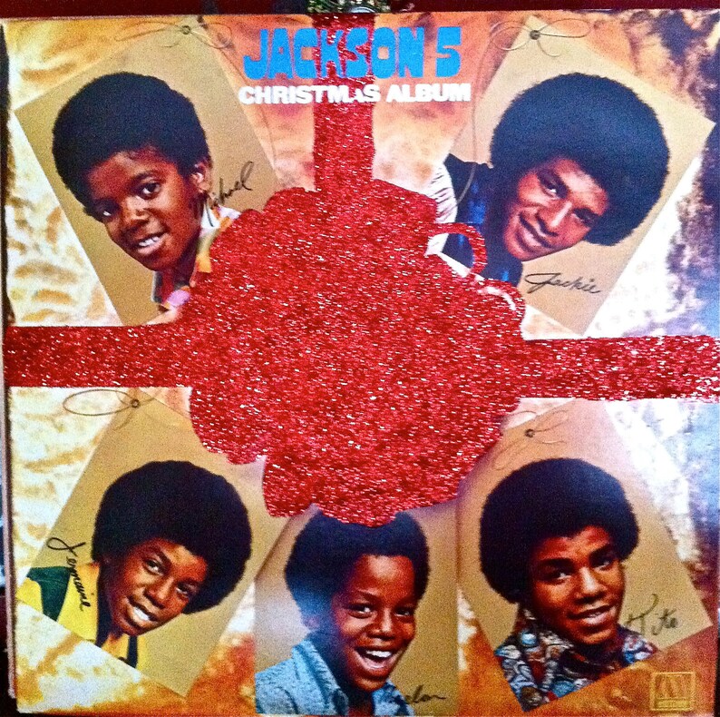 Glittered Jackson 5 Christmas Album - Etsy
