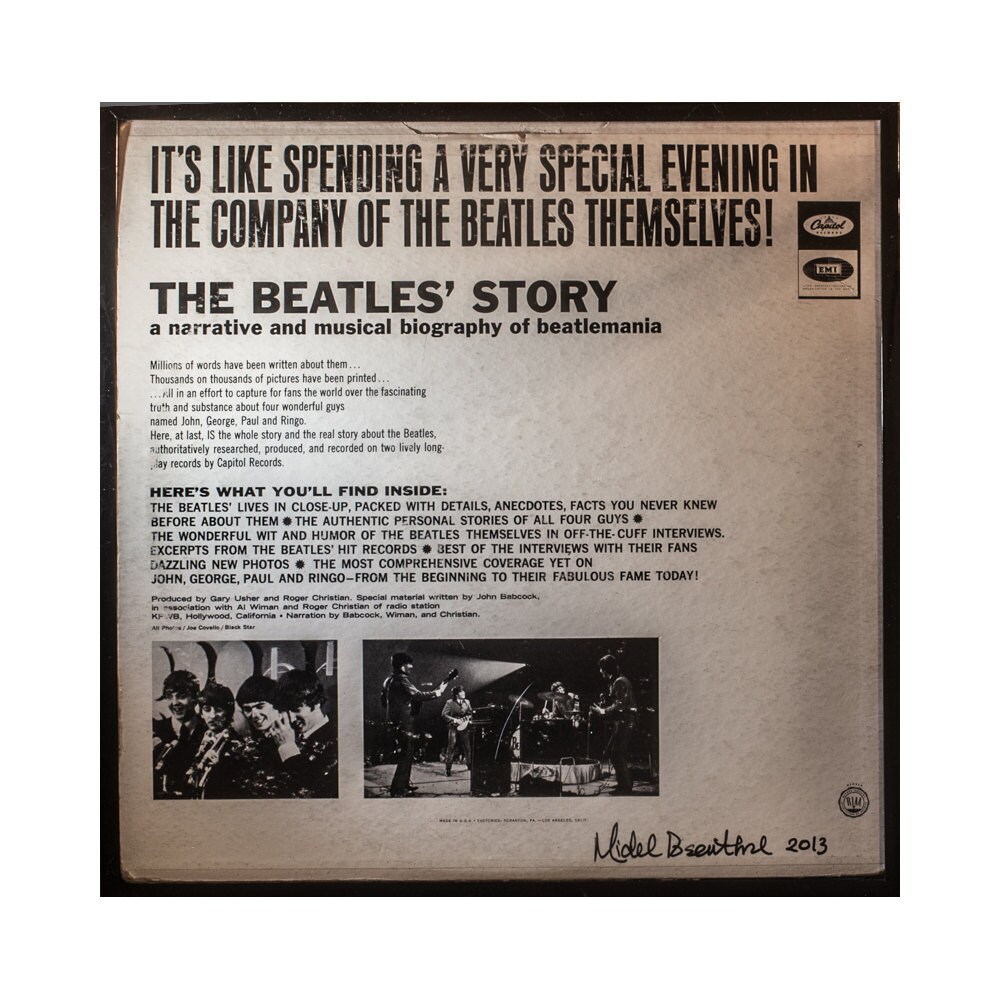 Glittered Beatles Story Album - Etsy