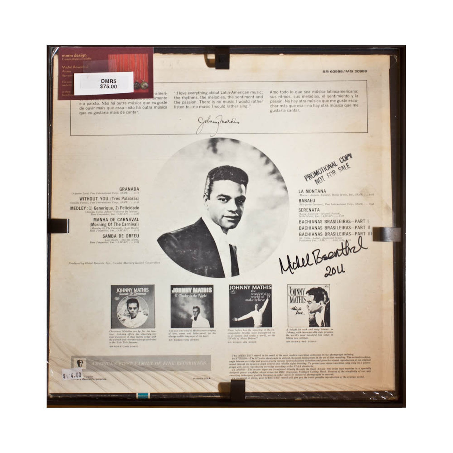 Glittered Johnny Mathis Ole Album - Etsy