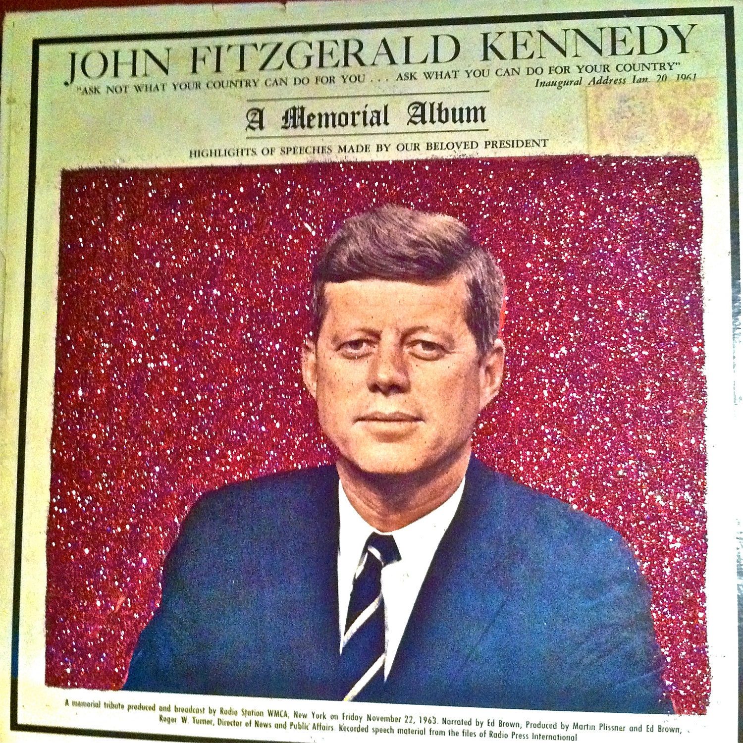 Glittered John F Kennedy Album - Etsy