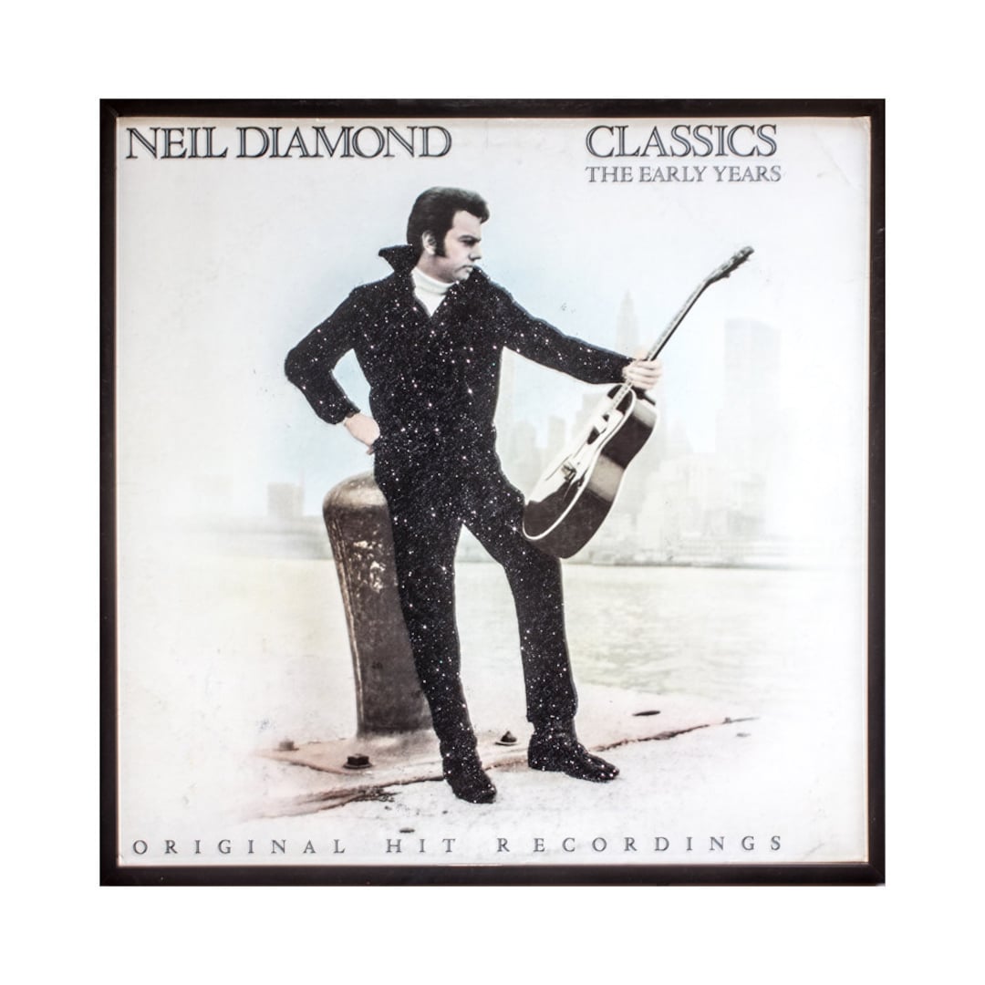 Glittered Vintage Neil Diamond Classics Album Cover Art - Etsy