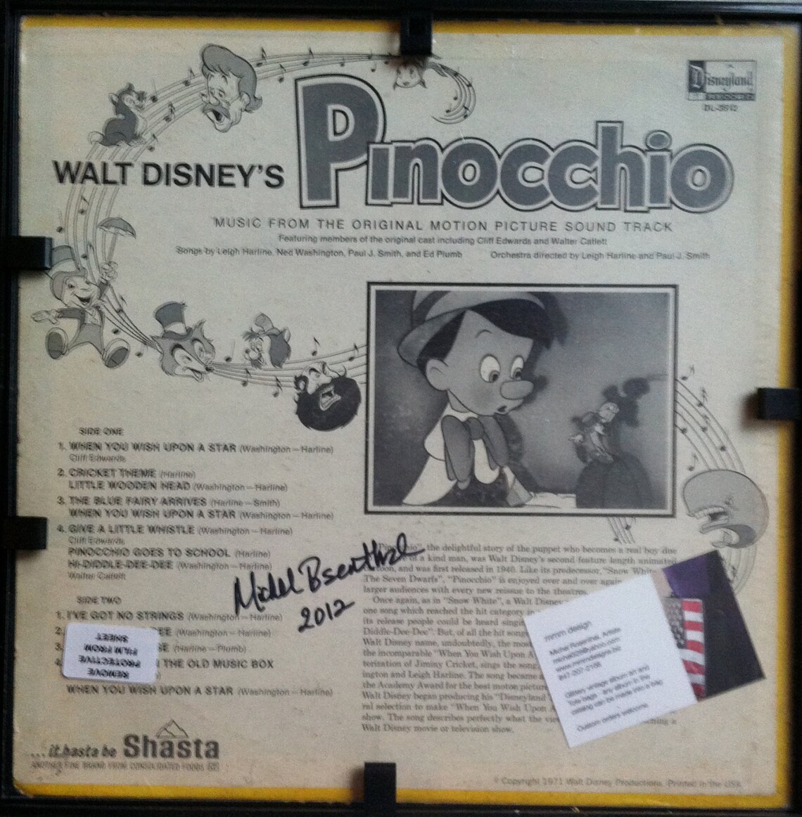 Glittered Vintage Pinocchio Album yellow - Etsy