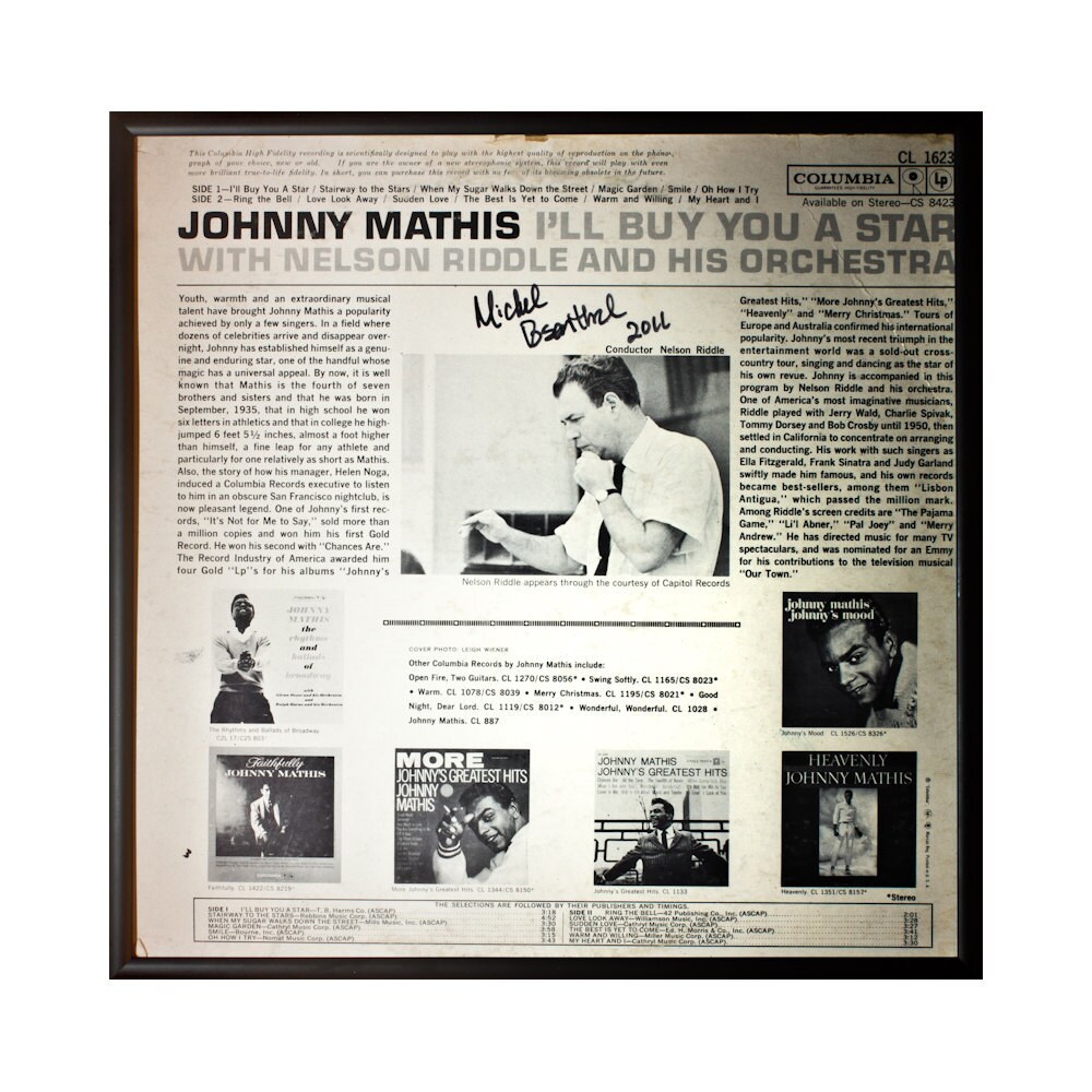 Glittered Johnny Mathis Make You a Star Album - Etsy
