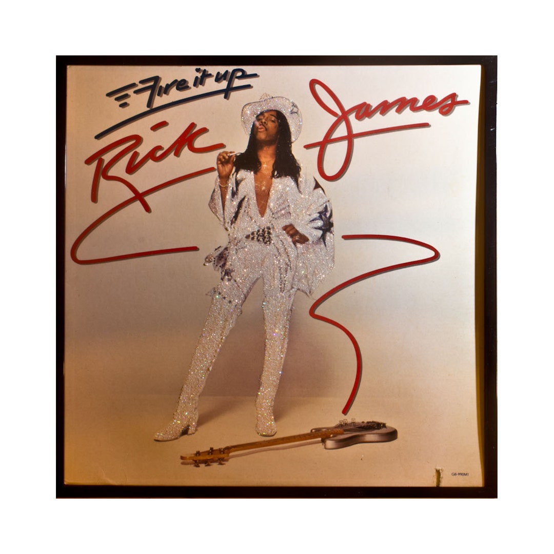 Glittered Rick James Fire It up Album - Etsy