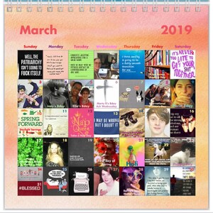 Personalized 2019 Calendar Just for You With You Friends and Family ...