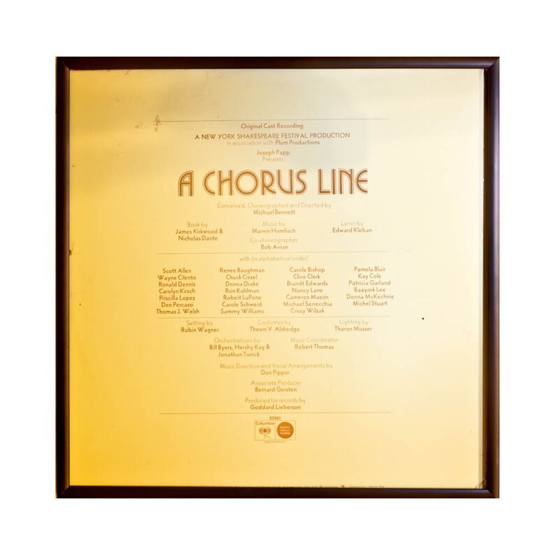 Glittered Chorus Line Album - Etsy