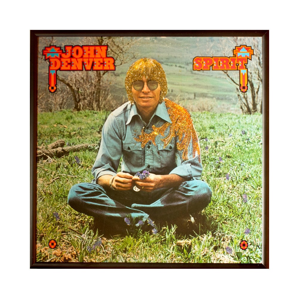 Glittered John Denver Album - Etsy