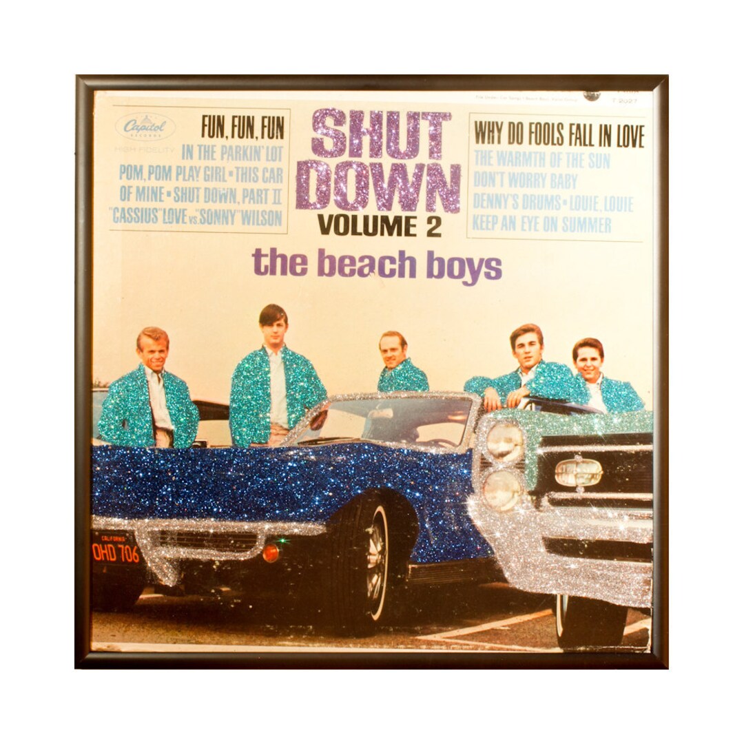 Glittered Beach Boys Push Album - Etsy