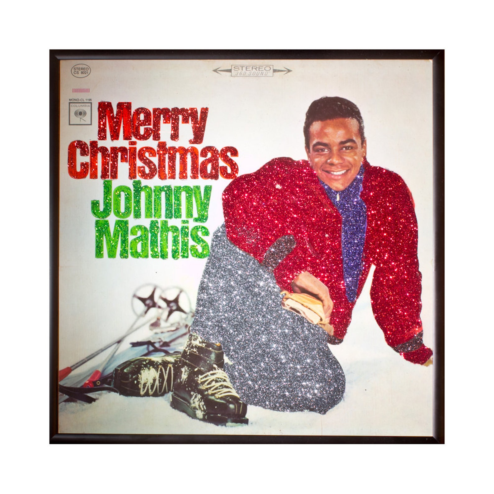 Glittered Johnny Mathis Christmas Album - Etsy