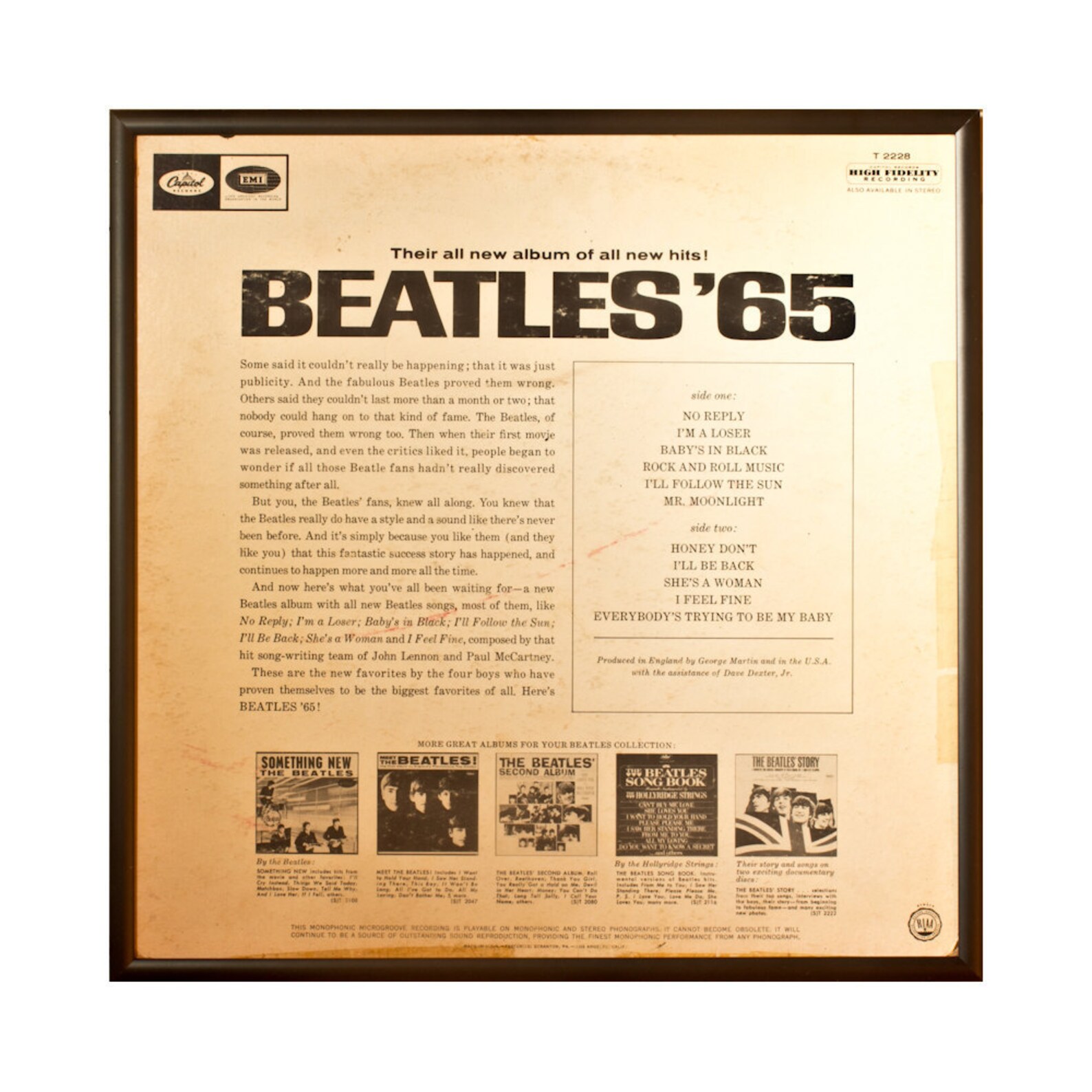 Glittered Beatles 65 Album - Etsy