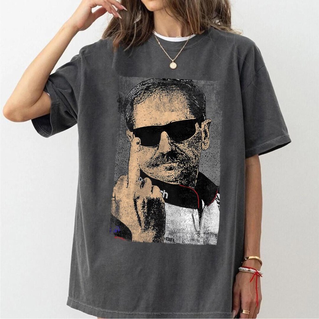 Retro 90's Dale Earnhardt Middle Finger T-shirt, Nascar Vintage 90s ...