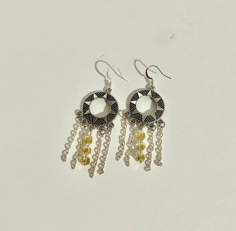 Roman Empire Inspired Silver and Yellow Hypoallergenic Chandelier ...