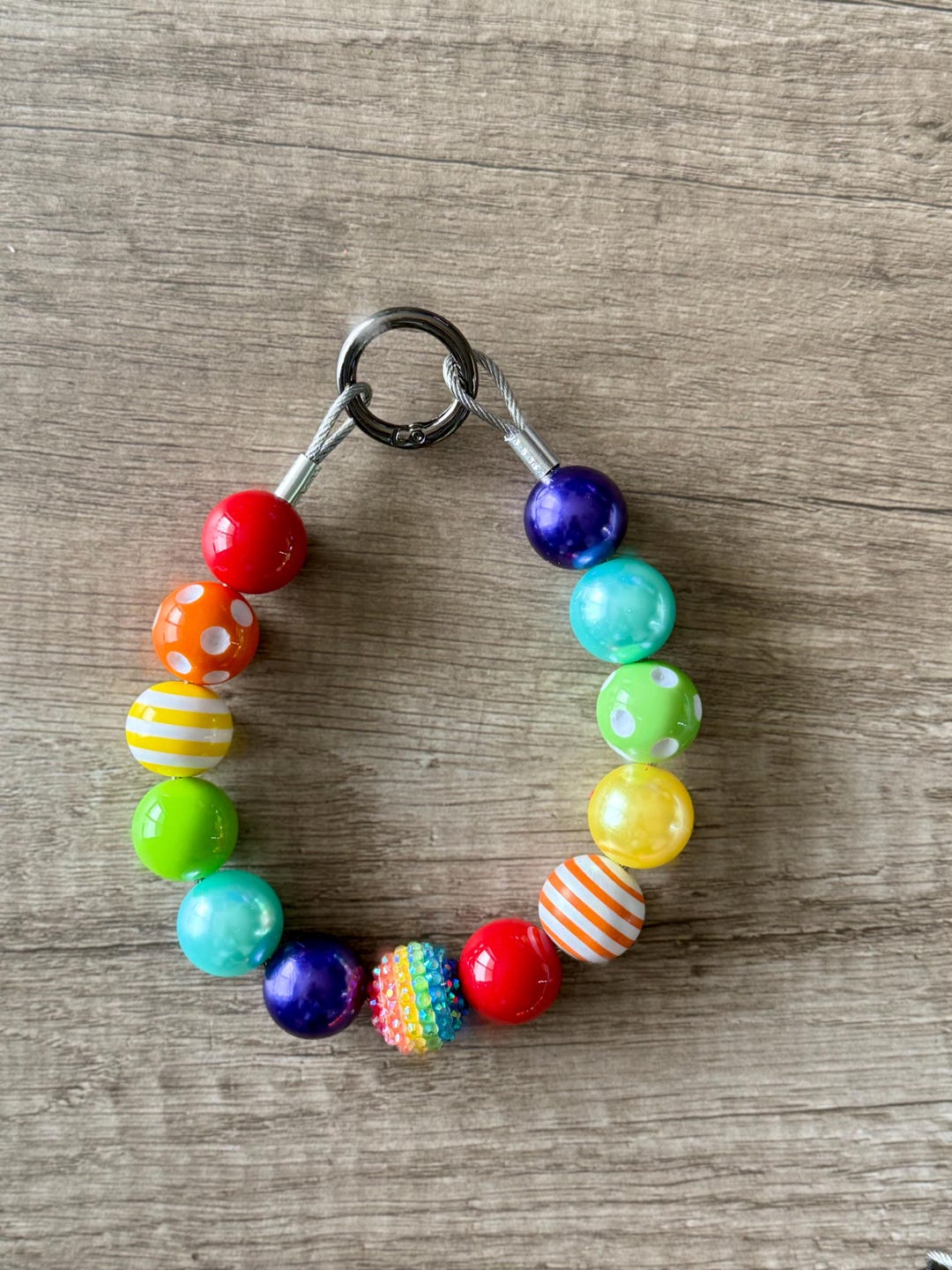 Rainbow Brite - 22mm Bubblegum Bead Collar in All the Colors. Fur Baby ...