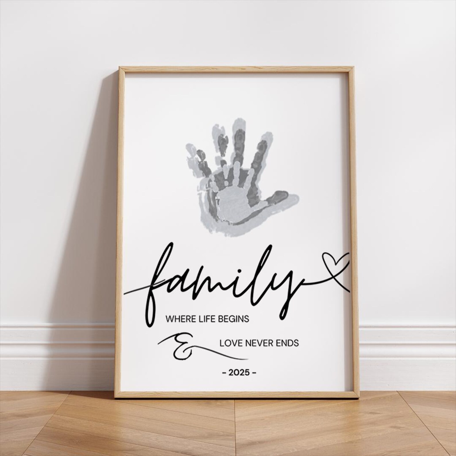 2025 Family Handprint, Handprint Art, Handprint Art Gift, Where Life ...