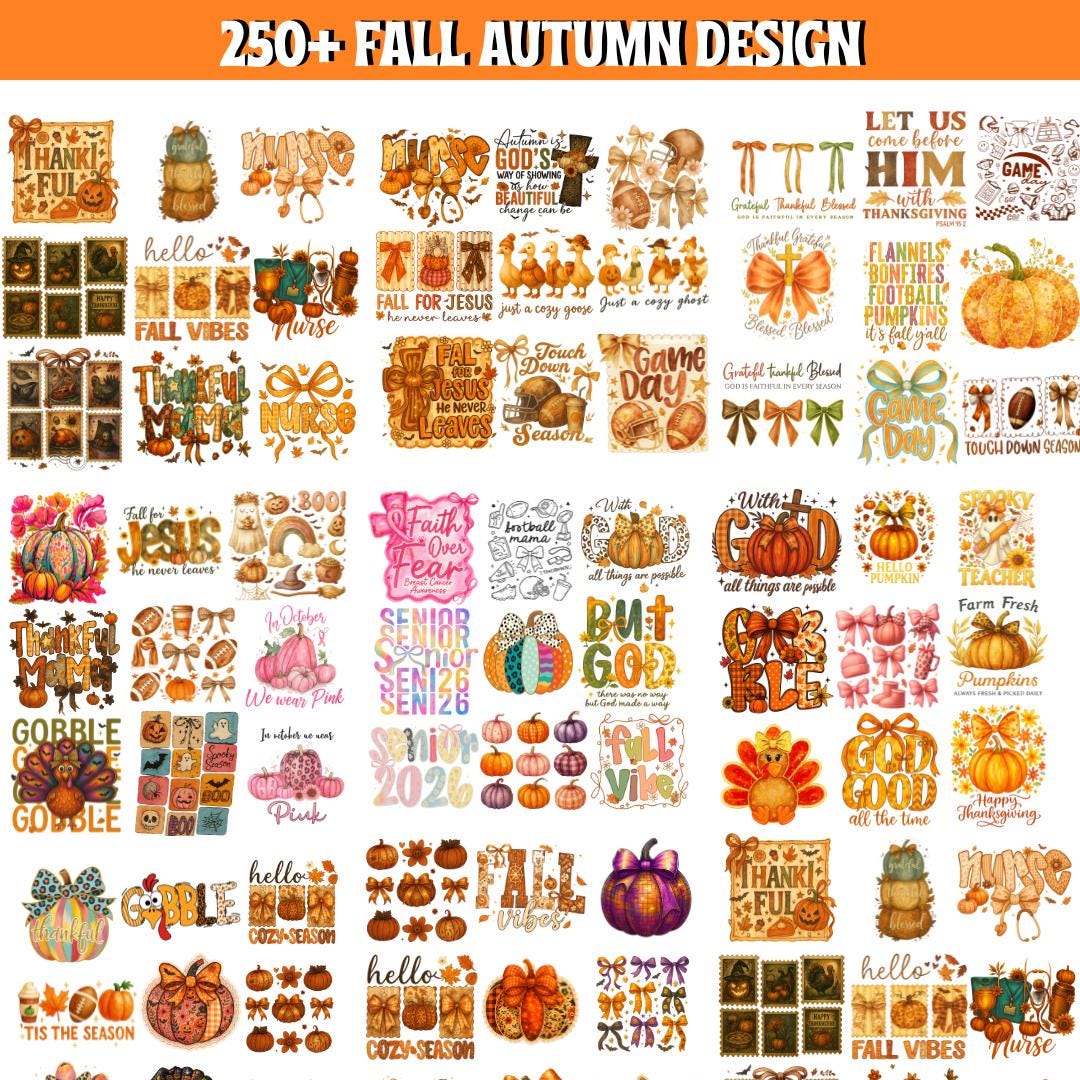 250+ Halloween Clipart Mega Bundle, Halloween Clipart Png, Happy ...