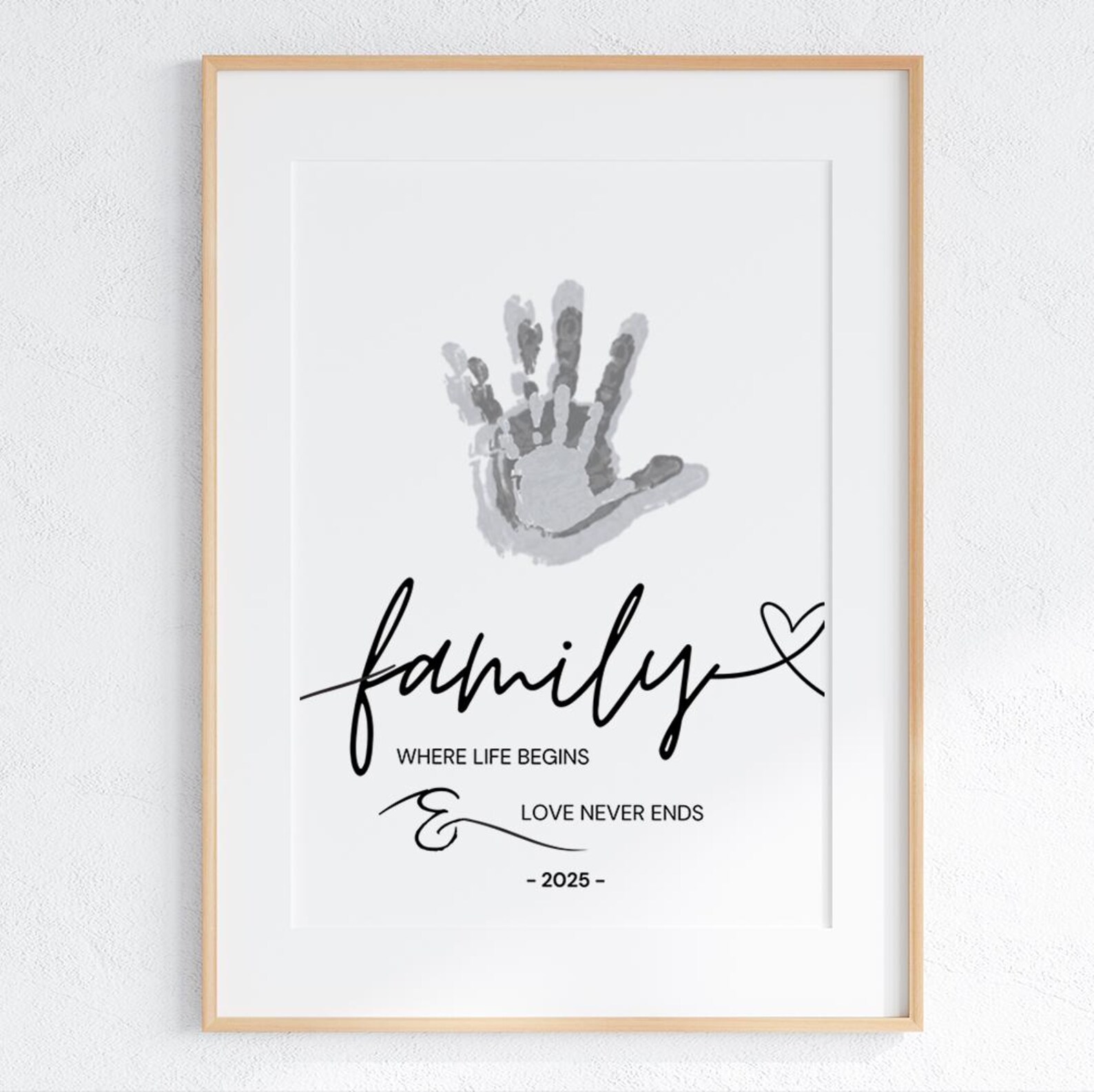 2025 Family Handprint, Handprint Art, Handprint Art Gift, Where Life ...