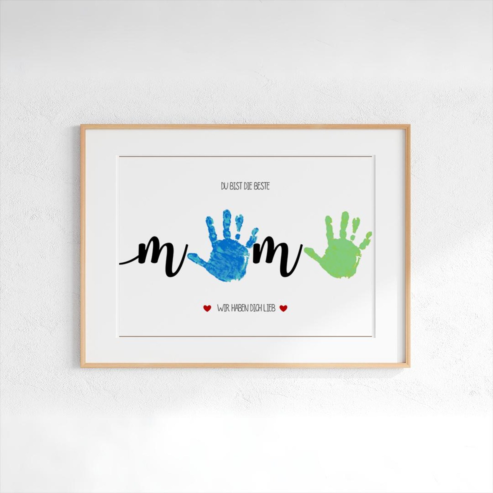 Mother's Day Mama Handprint Art, Printable Craft for Mom From Baby ...
