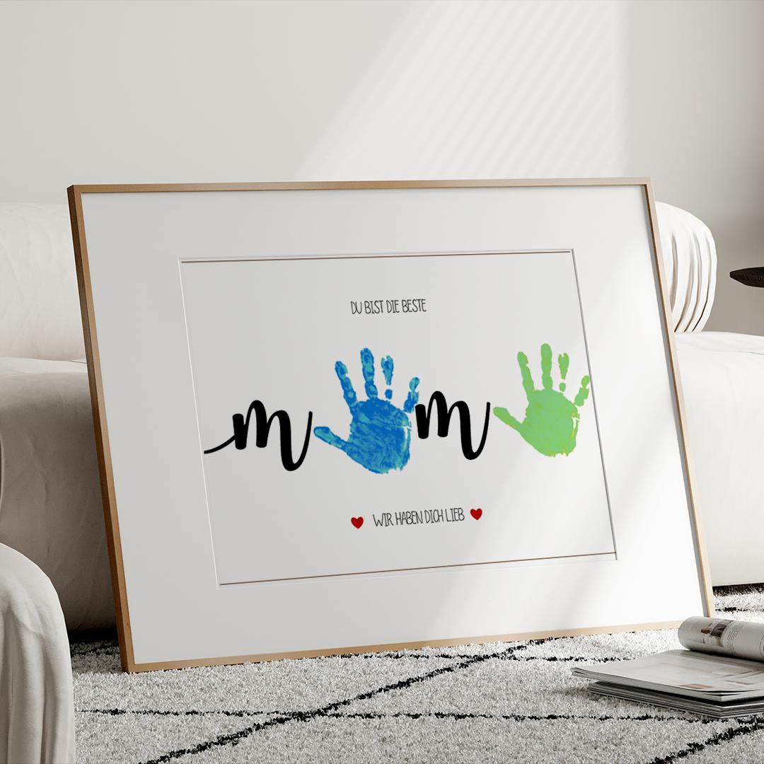 Mother's Day Mama Handprint Art, Printable Craft for Mom From Baby ...