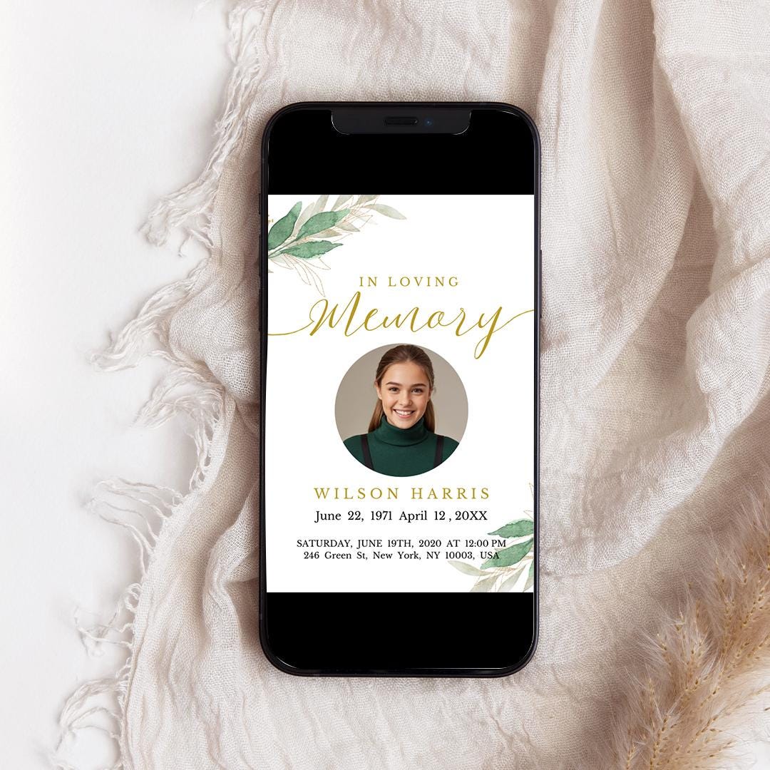 Editable Funeral Program Template, Memorial Service Template, Red and ...