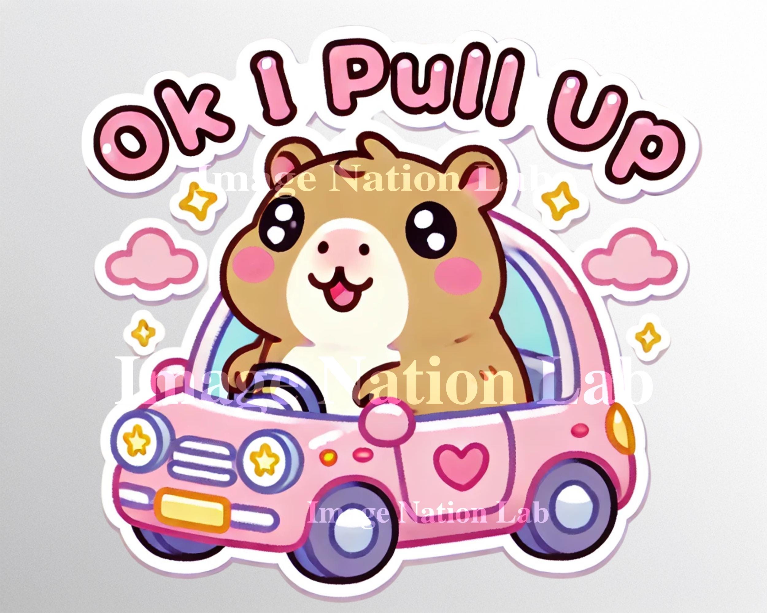 Capybara Kawaii Clipart Digital Download, Ok I Pull up Meme, Capybara ...