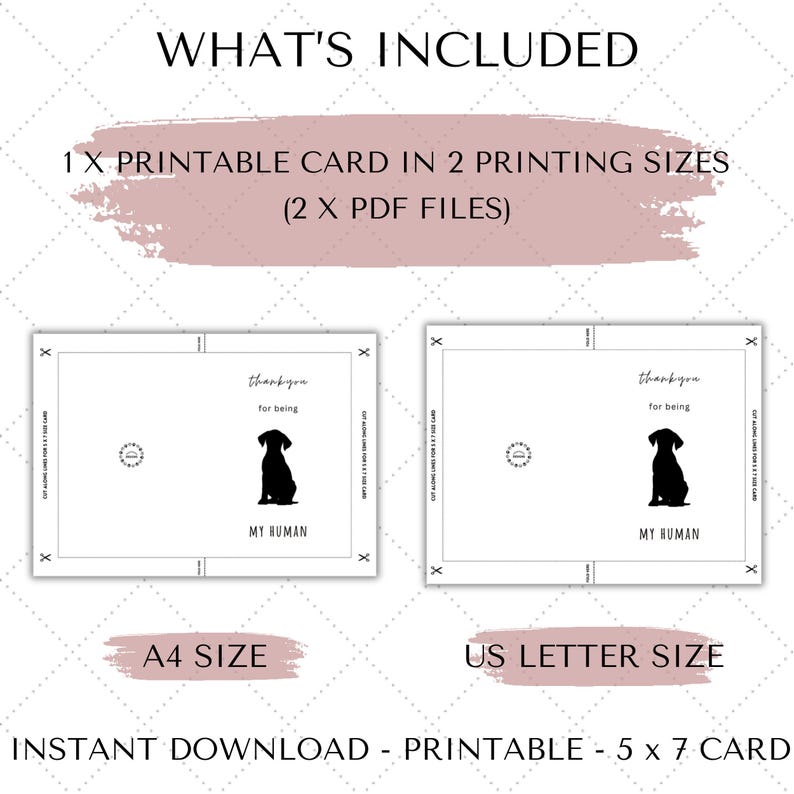 From the Dog Card Printable Cute Unique Card for Pet Parents Greeting ...