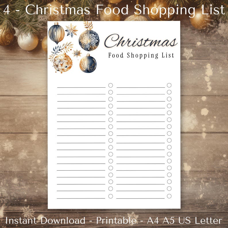 Printable Christmas Planner Bundle, Holiday Organizer (digital Download ...