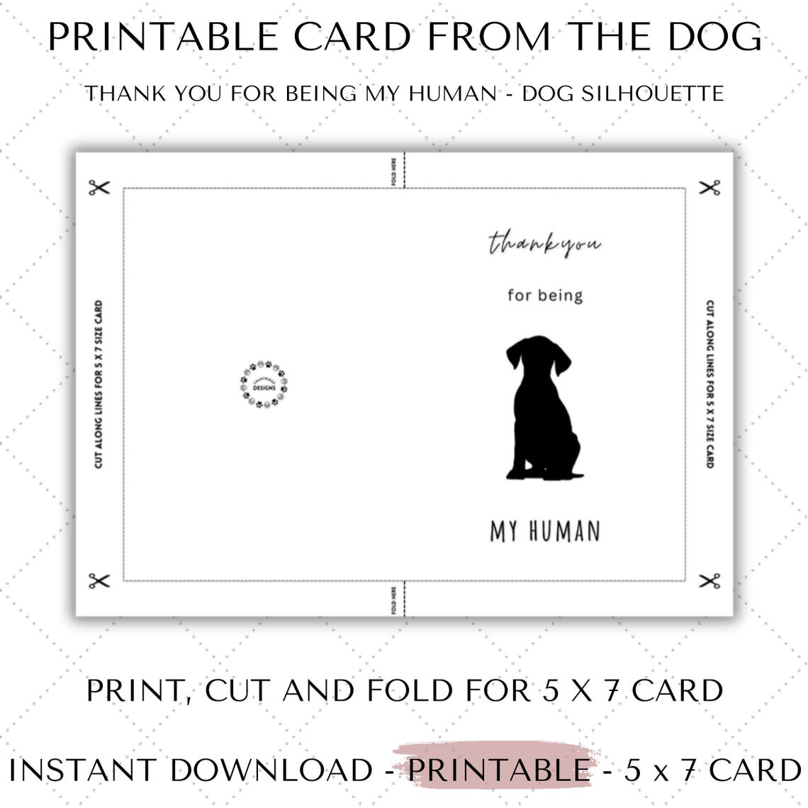 From the Dog Card Printable - Cute Unique Card for Pet Parents ...