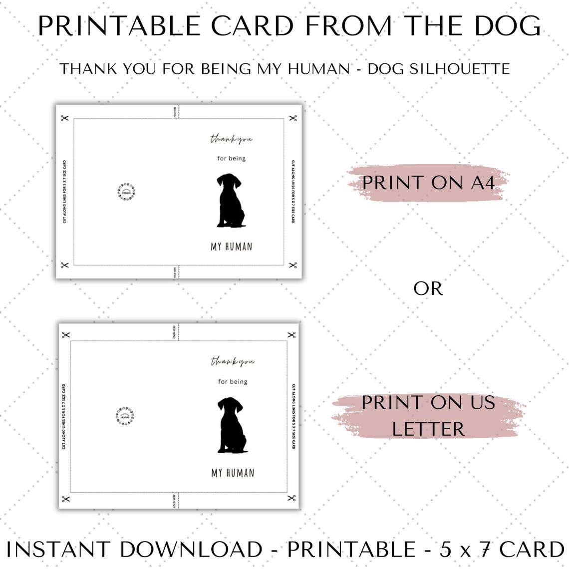 From the Dog Card Printable - Cute Unique Card for Pet Parents ...