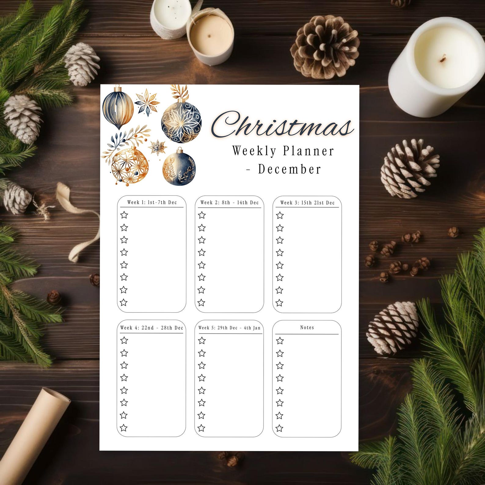 Christmas Weekly Planner Printable, Christmas Planner, Christmas to Do ...