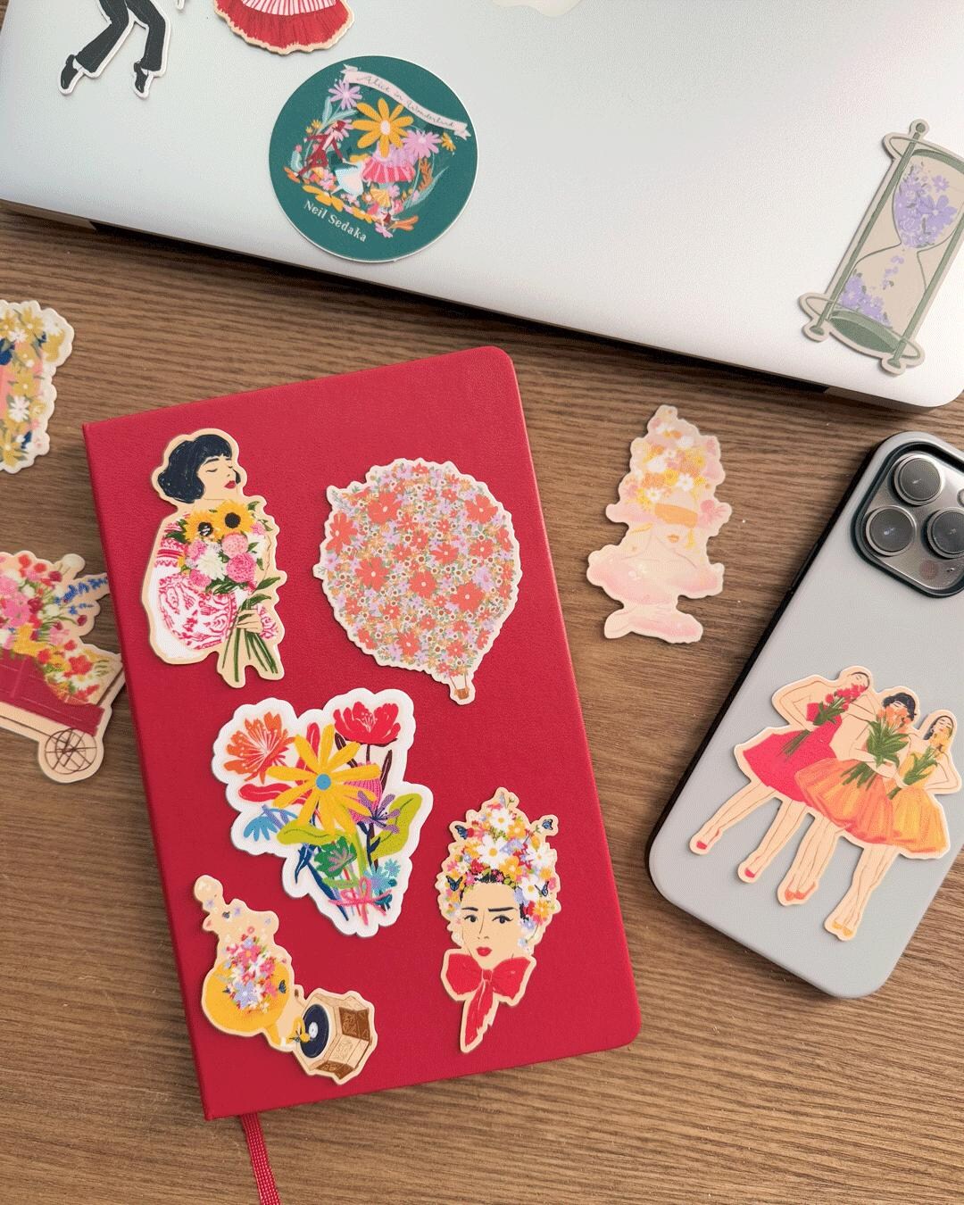 Bundle of 4 Stickers | Vinyl Sticker, Die-cut Sticker, Dishwasher Safe ...
