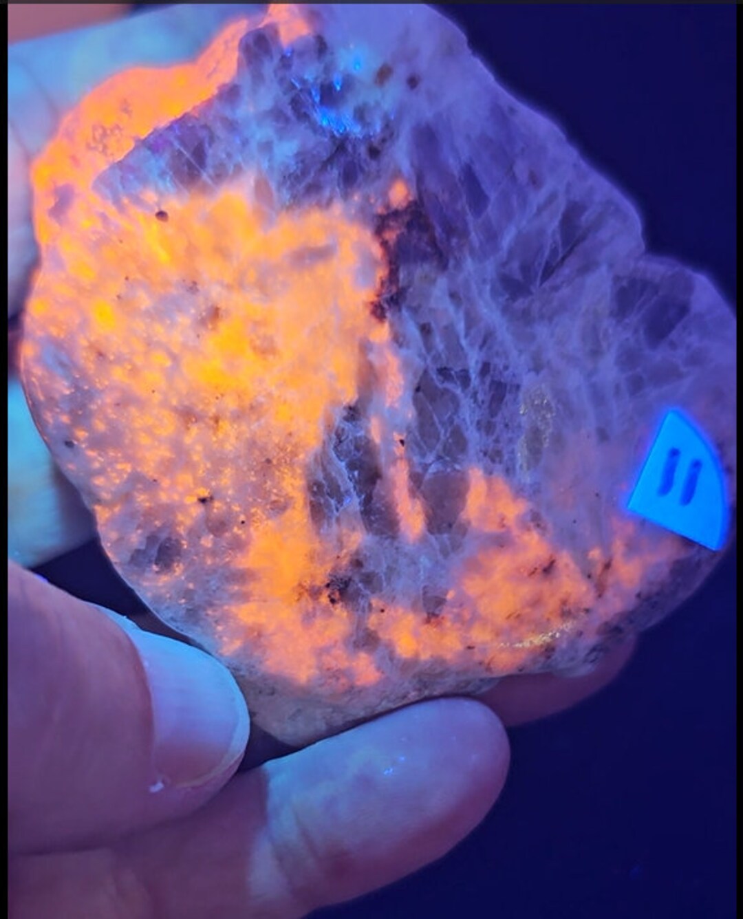 Hackmanite Uv-reactive Tenebrescent Polished Slab - 72g Mineral ...