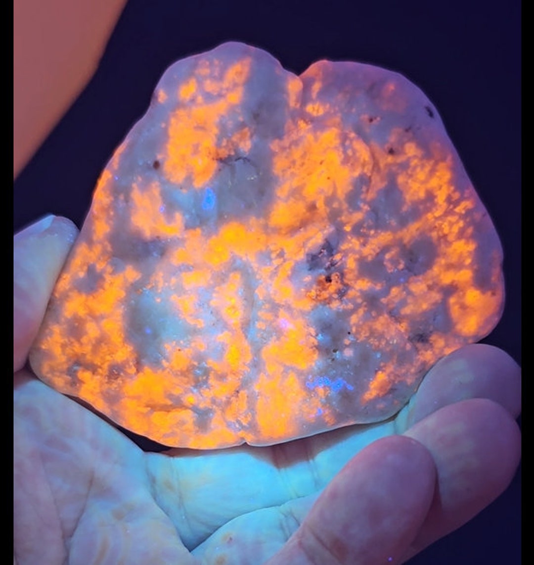 Hackmanite Uv-reactive Tenebrescent Polished Slab - 58g Mineral ...