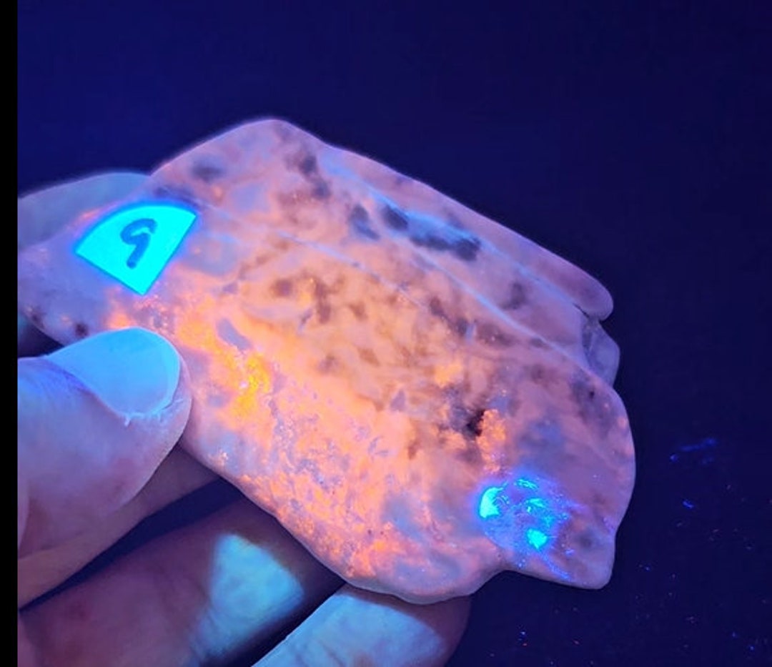 Hackmanite Uv-reactive Tenebrescent Polished Slab - 48g Mineral ...