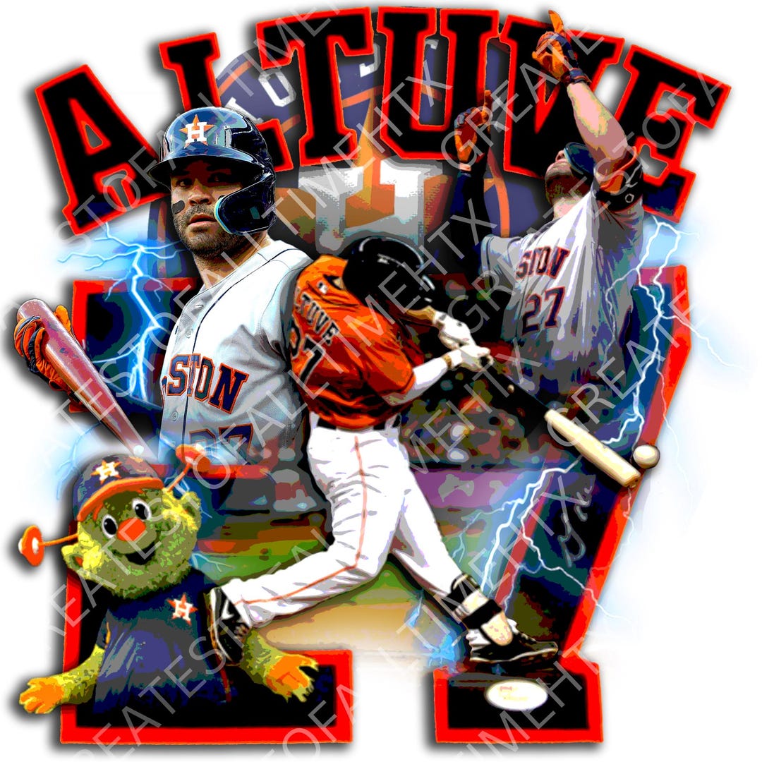 Houston Astros Jose Altuve Number 27 Png File Graphic Design - Etsy