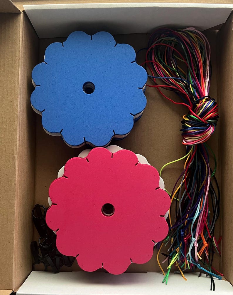 Multiplication Kumihimo Wheel Kit: Foam Flowers - Travel Friendly Craft ...