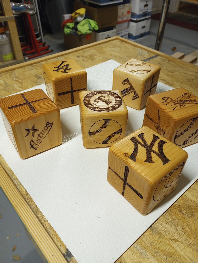 NEW Custom Laser Engraved Wood Blocks, Logos, Sports, University ...