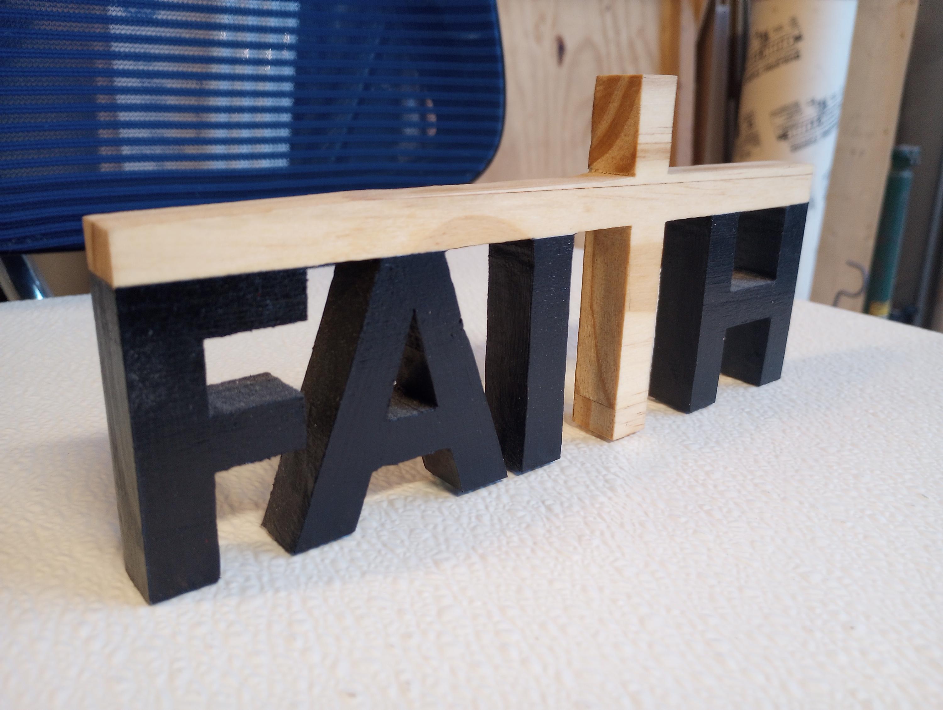 FAITH Religious Display Piece, Sign, Wood, Decor, Religion NEW - Etsy