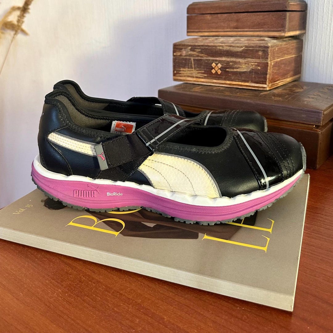 Rare Vintage Puma Ballet Mary Jane Sneakers (bioride) EU 40, US 9, UK 6 ...