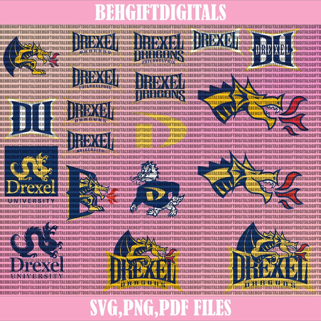 Drexel College SVG, Athletics, Dragons SVG, Football, University ...