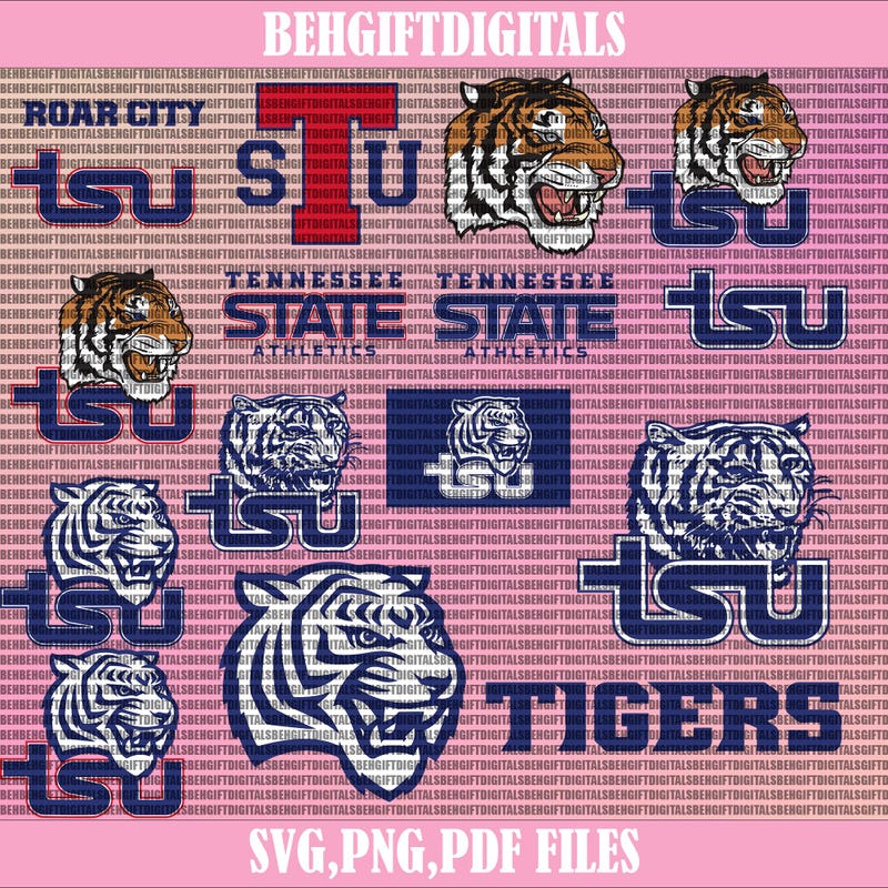 Tennessee State University Logos - Etsy