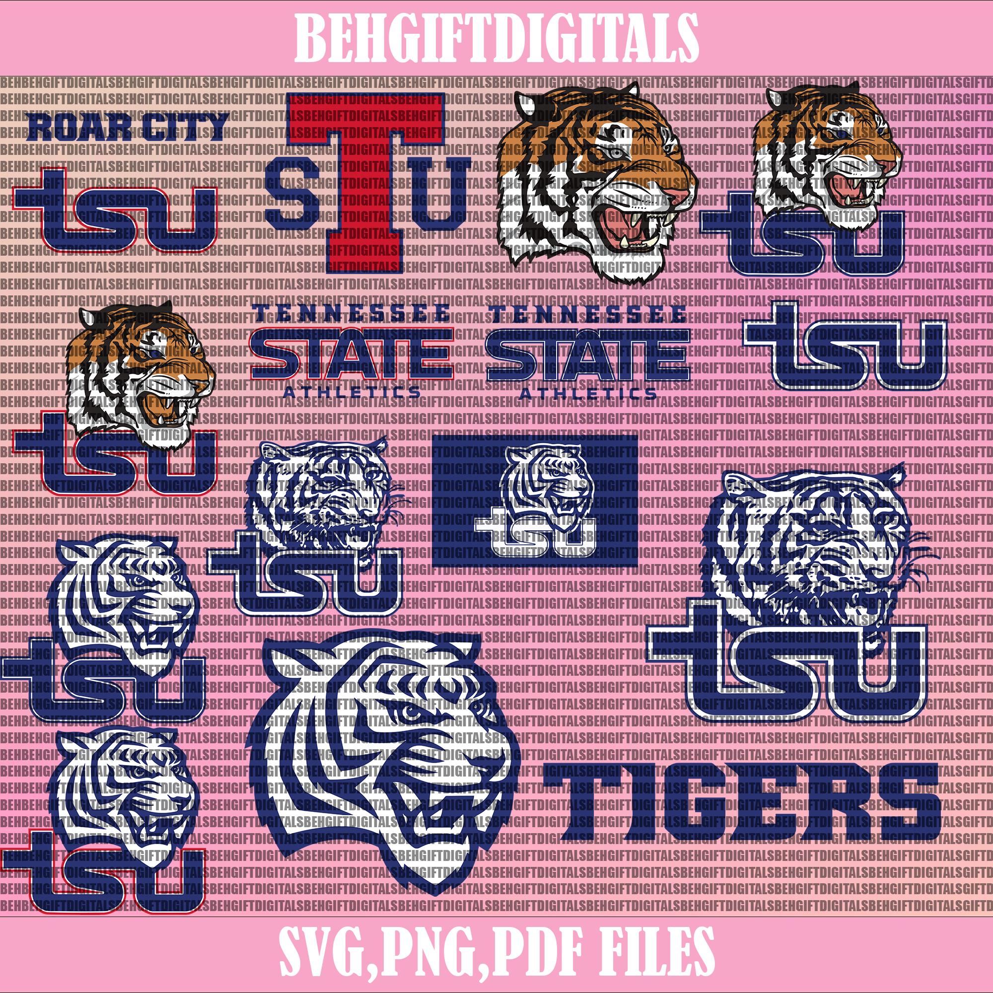 Tennessee State College SVG, Athletics, Tigers SVG, TSU, Football ...