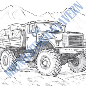 25 Truck Heavy Vehicle Coloring Pages | Printable Coloring Book for ...