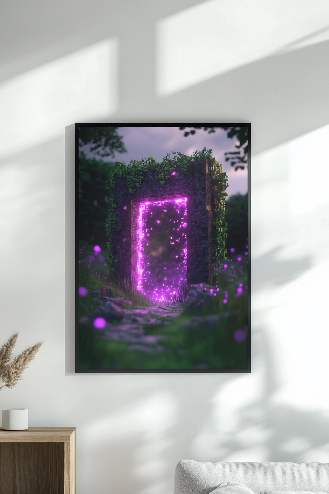 Set of 6 Minecraft Poster, Minecraft Wall Art, Minecraft Landscape ...