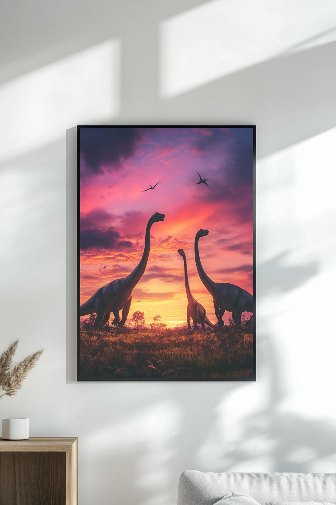 Dinosaur Wall Art T-rex, Stegosaurus, Triceratops, Pterosaur Printable ...