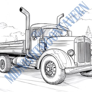 25 Truck Heavy Vehicle Coloring Pages | Printable Coloring Book for ...