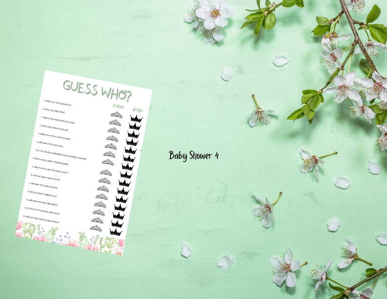 Baby Shower Activity Book Printable - Fun Games & Puzzles for Guests ...